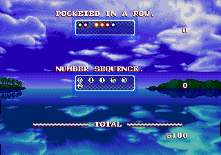 Screenshot of Side Pocket (Genesis, 1986) - MobyGames