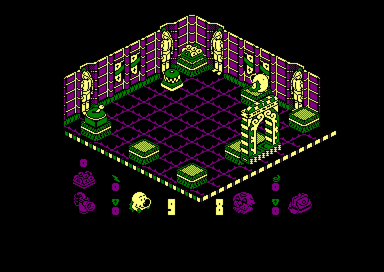 Screenshot of Head Over Heels (Amstrad CPC, 1987) - MobyGames
