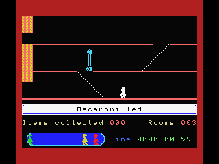 Screenshot of Jet Set Willy II: The Final Frontier (MSX, 1985) - MobyGames