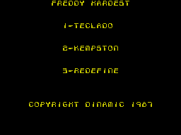 Screenshot of Freddy Hardest (ZX Spectrum, 1987) - MobyGames