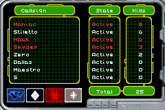 Screenshot of Wing Commander: Prophecy (Game Boy Advance, 1997) - MobyGames