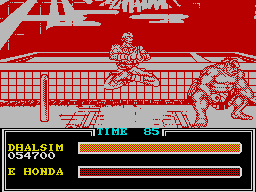 Screenshot of Street Fighter II (ZX Spectrum, 1991) - MobyGames