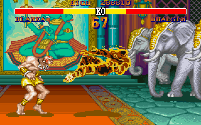 Screenshot of Street Fighter II (DOS, 1991) - MobyGames