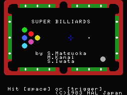 Super Billiards (1983) - MobyGames