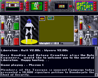 Screenshot of Liberation: Captive II (Amiga, 1993) - MobyGames