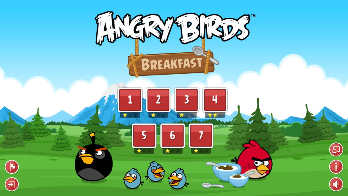 Screenshot of Angry Birds: Breakfast 1 (Windows, 2014) - MobyGames
