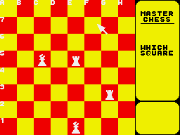 Screenshot of Master Chess (ZX Spectrum, 1986) - MobyGames