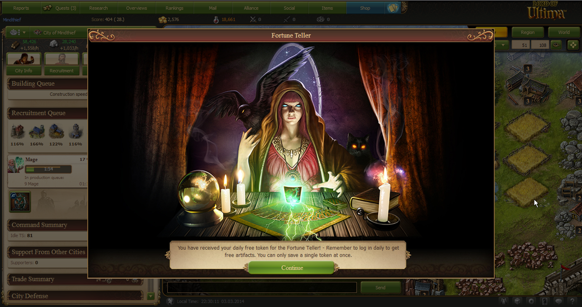 Screenshot of Lord of Ultima (Browser, 2010) - MobyGames