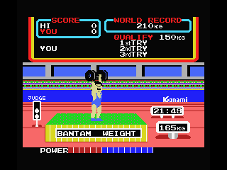 Screenshot of Hyper Sports 2 (MSX, 1984) - MobyGames