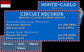 Screenshot of World Circuit (Atari ST, 1991) - MobyGames