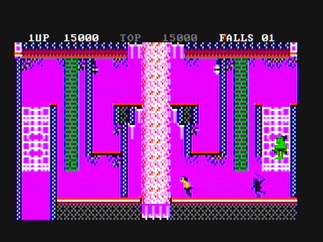 Screenshot of Bruce Lee (PC Booter, 1984) - MobyGames