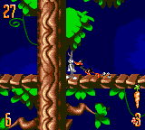 Screenshot of Bugs Bunny in Double Trouble (Game Gear, 1996) - MobyGames