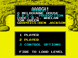 Screenshot of AAARGH! (ZX Spectrum, 1987) - MobyGames