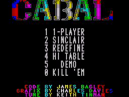 Screenshot of Cabal (ZX Spectrum, 1988) - MobyGames