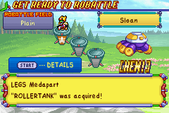 Screenshot of MedaBots: Metabee (Game Boy Advance, 2003) - MobyGames