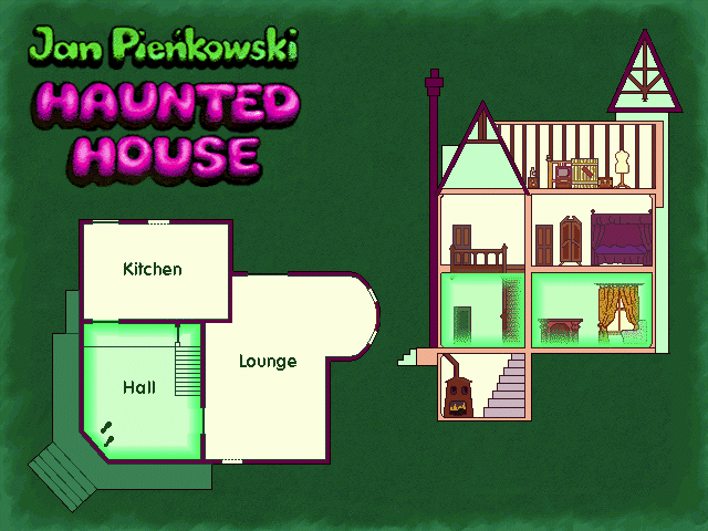 Screenshot of Jan Pienkowski Haunted House (Windows, 1996) - MobyGames