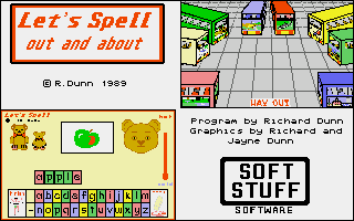 Screenshot of Let's Spell Out and About (Amiga, 1990) - MobyGames