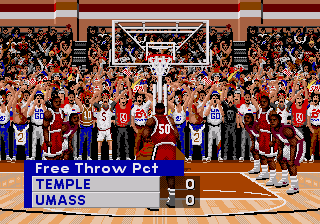 Screenshot of Coach K College Basketball (Genesis, 1995) - MobyGames