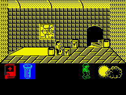 Screenshot of Werewolves of London (ZX Spectrum, 1987) - MobyGames