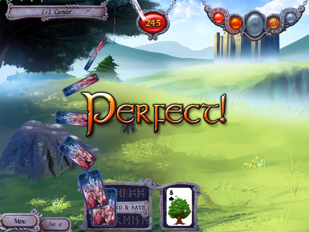Screenshot of Avalon Legends Solitaire (iPad, 2011) - MobyGames