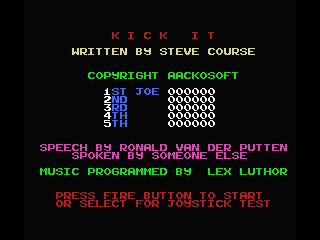 Kick It! screenshots - MobyGames