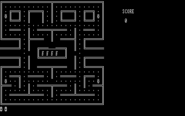 Screenshot of Pac-Man (DOS, 1982) - MobyGames