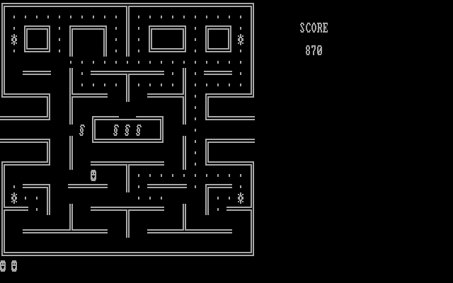 Screenshot of Pac-Man (DOS, 1982) - MobyGames