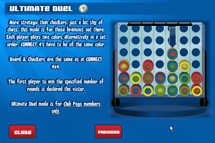 Screenshot of Connect 4 (Browser, 2012) - MobyGames