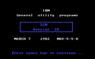 LCM (1982) - MobyGames