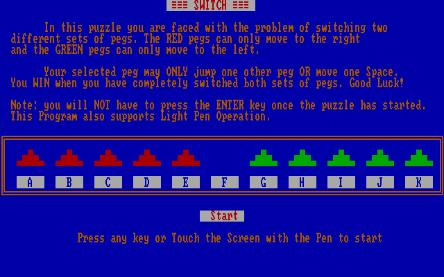 Switch (1982) - MobyGames