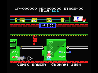 Screenshot of Comic Bakery (MSX, 1984) - MobyGames