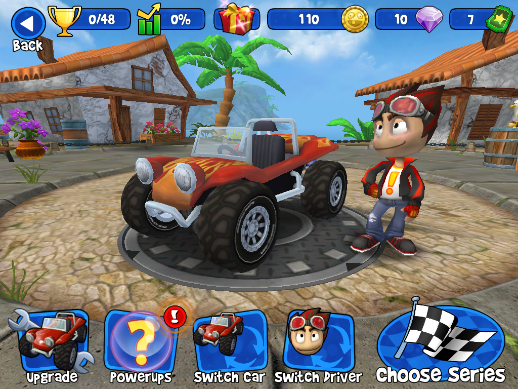 Screenshot of Beach Buggy Racing (iPad, 2014) - MobyGames