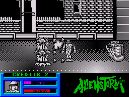 Screenshot of Alien Storm (ZX Spectrum, 1990) - MobyGames