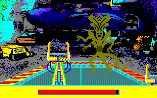 Screenshot of Aliens: The Computer Game (Amstrad CPC, 1986) - MobyGames