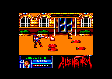 Screenshot of Alien Storm (Amstrad CPC, 1990) - MobyGames