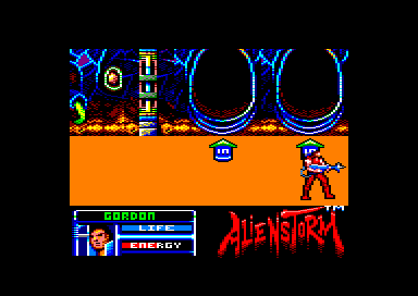 Screenshot of Alien Storm (Amstrad CPC, 1990) - MobyGames