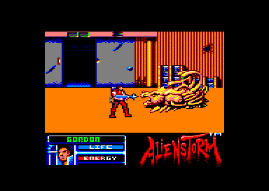 Screenshot of Alien Storm (Amstrad CPC, 1990) - MobyGames