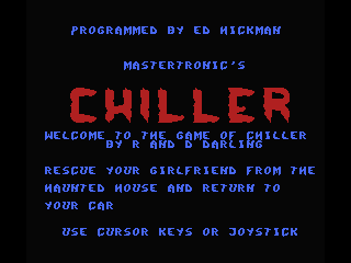 Screenshot of Chiller (MSX, 1984) - MobyGames