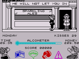 Screenshot of Andy Capp (ZX Spectrum, 1987) - MobyGames