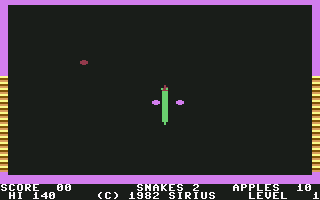 Screenshot of Snake Byte (Commodore 64, 1982) - MobyGames