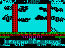 Screenshot of The Legend of Kage (ZX Spectrum, 1985) - MobyGames