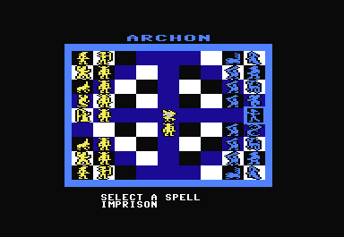 Screenshot of Archon: The Light and the Dark (Commodore 64, 1983 ...