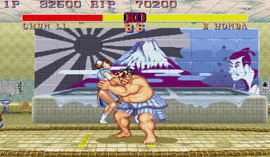 Screenshot of Street Fighter II: Champion Edition (Sharp X68000, 1992) - MobyGames