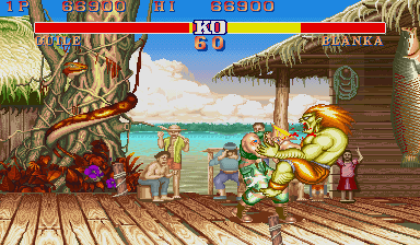 Screenshot of Street Fighter II: Champion Edition (Sharp X68000, 1992) - MobyGames