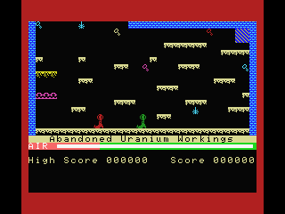 Screenshot of Manic Miner (MSX, 1983) - MobyGames