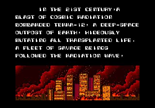 Screenshot of Atomic Robo-Kid (Genesis, 1988) - MobyGames