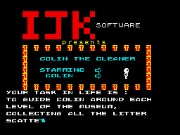 Colin the Cleaner (1987) - MobyGames