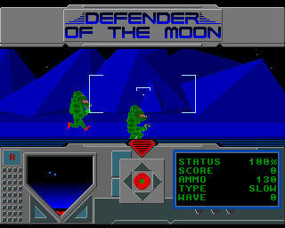 Screenshot of Defender of the Moon (Amiga, 1994) - MobyGames