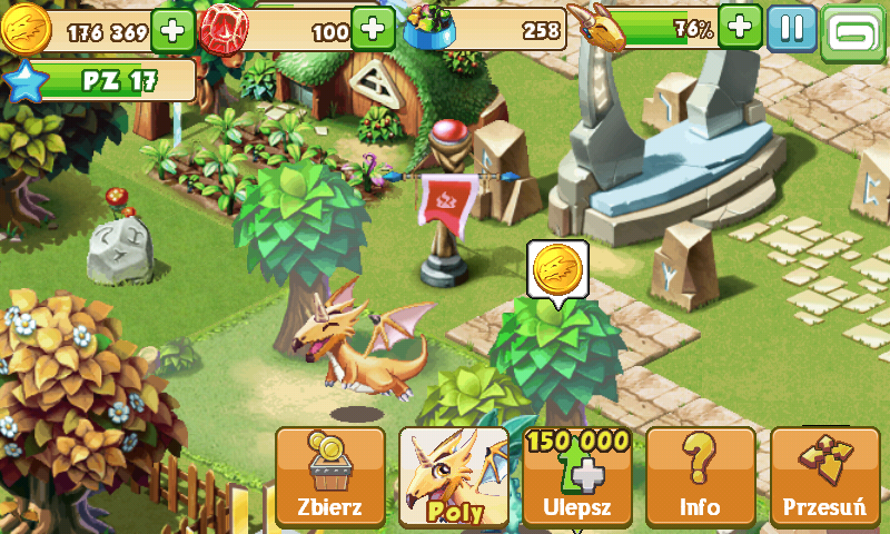 Screenshot of Dragon Mania (Android, 2013) - MobyGames