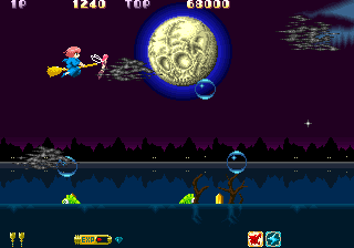 Screenshot of Fantastic Night Dreams: Cotton (Arcade, 1991) - MobyGames